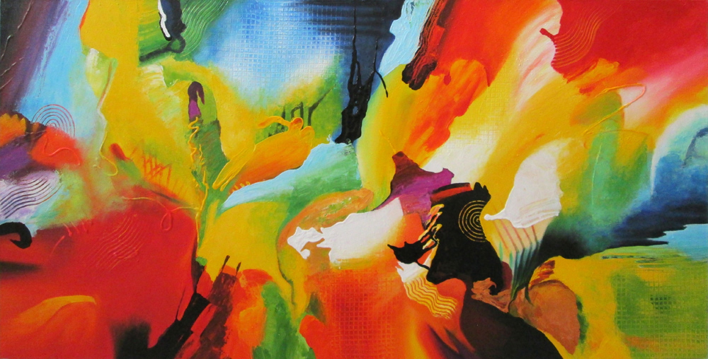 V36 Vibrant | abstract art, interior art, artwork, hand painted artwork ...